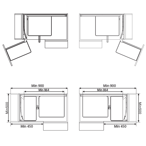 ALUMINIUM GLASS MAGIC CORNER – TW Kitchen and Bath Sdn Bhd