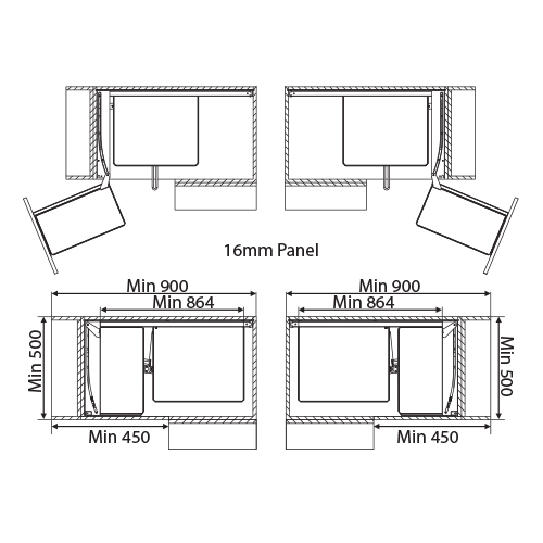 Aluminium Glass Magic Corner – TW Kitchen and Bath Sdn Bhd